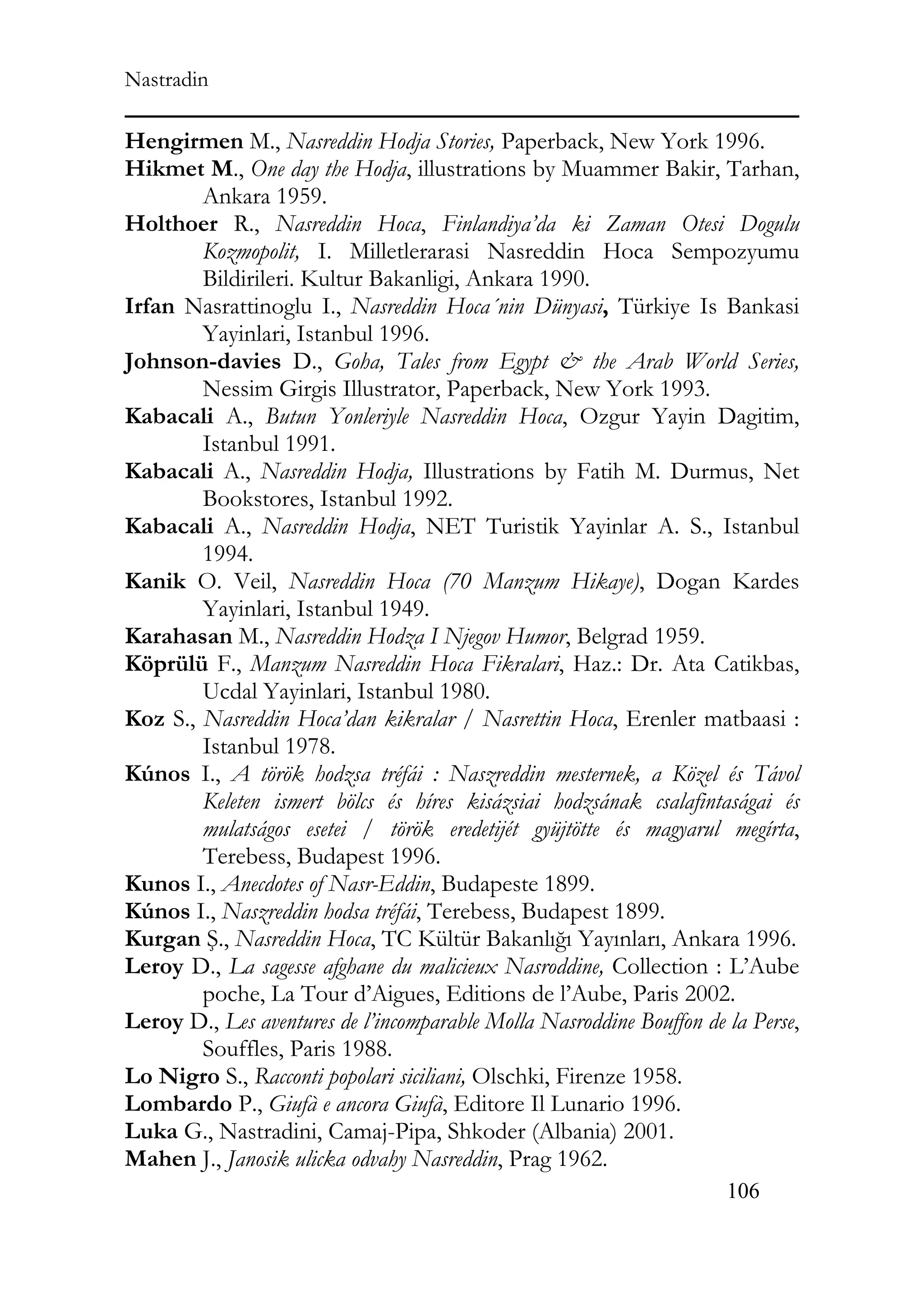 Nastradin - Vita e avventure di Nastradin Hoxha (humour, aneddoti) | PDF