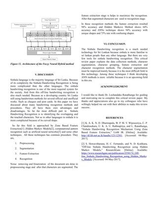 Critical Review on Off-Line Sinhala Handwriting Recognition | PDF | Desktop Publishing ...