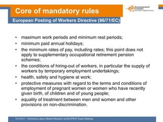 Free movement of labour in Europe | PPT