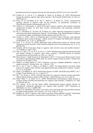 Cross Layering using Reinforcement Learning in Cognitive Radio-based Industrial Internet of Ad ...