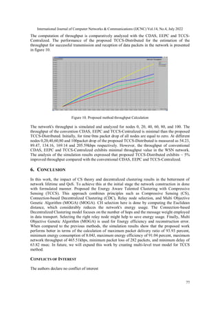 Energy Aware Talented Clustering with Compressive Sensing (TCCS) for Wireless Sensor Networks | PDF