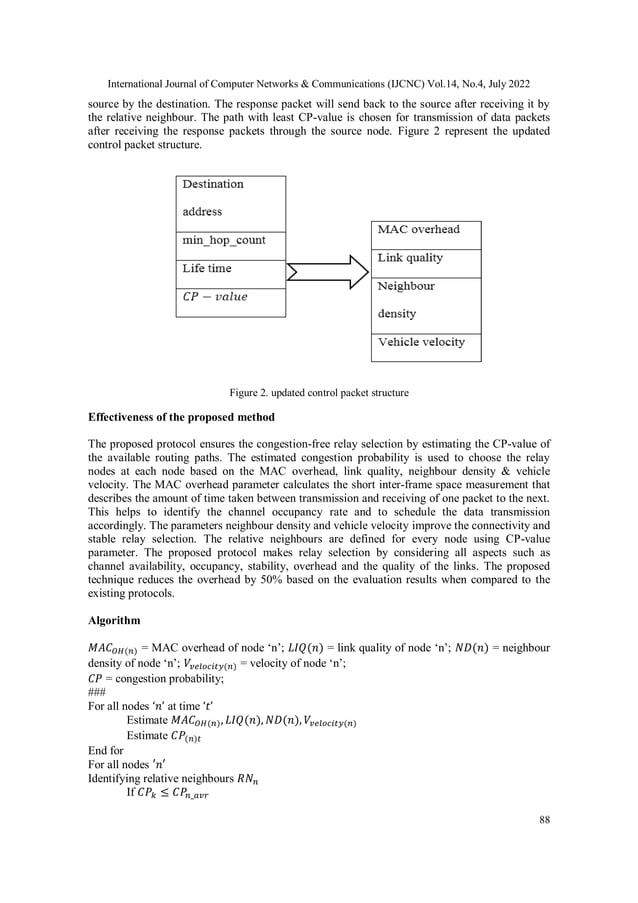 Cross Layer based Congestion Free Route Selection in Vehicular Ad Hoc Networks | PDF
