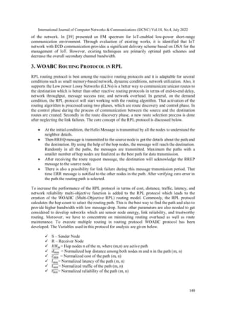 AN EFFICIENT MACHINE LEARNING OPTIMIZATION MODEL FOR ROUTE ESTABLISHMENT MECHANISM IN IOT ...