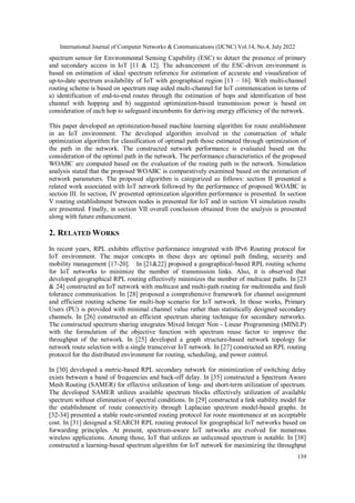 An Efficient Machine Learning Optimization Model for Route Establishment Mechanism in IoT ...