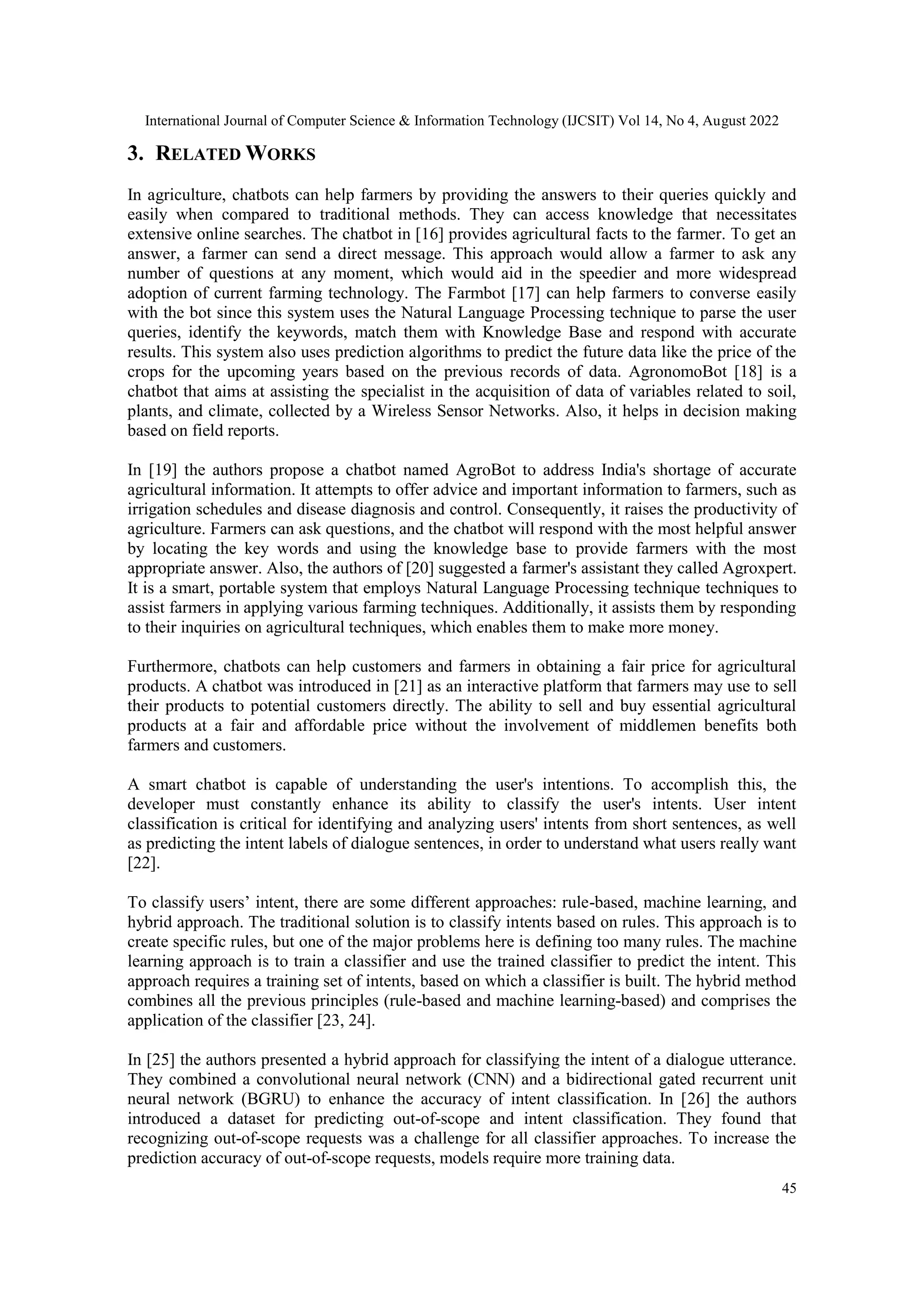 ARABIC DATASET FOR FARMERS' INTENT IDENTIFICATION TOWARD DEVELOPING A ...