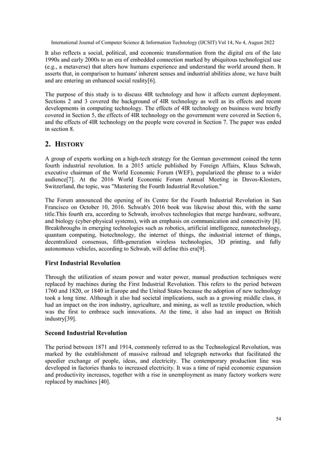 IMPACT OF 4IR TECHNOLOGY AND ITS IMPACT ON THE CURRENT DEPLOYMENT | PDF