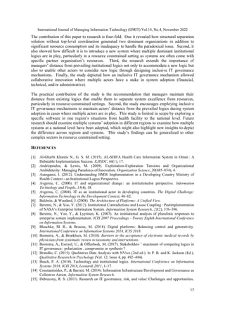 INCLUSIVE ENTREPRENEURSHIP IN HANDLING COMPETING INSTITUTIONAL LOGICS FOR DHIS2 ADOPTION IN ...