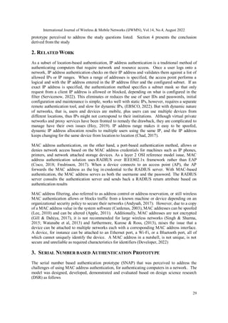 Prototyping a Serial Number based Authentication Model for a Computer in a Wireless Local Area ...