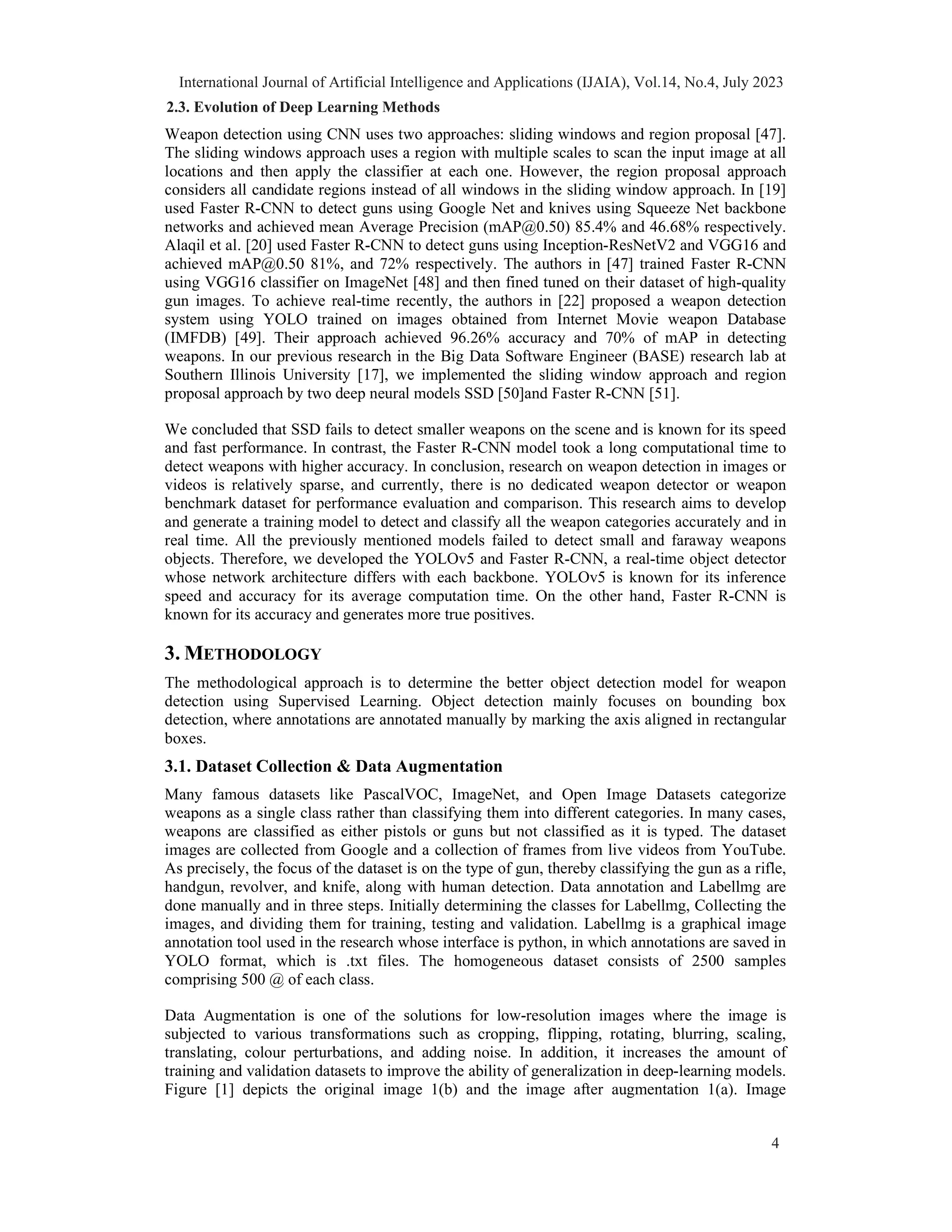 REAL TIME DEEP LEARNING WEAPON DETECTION TECHNIQUES FOR MITIGATING LONE WOLF ATTACKS | PDF