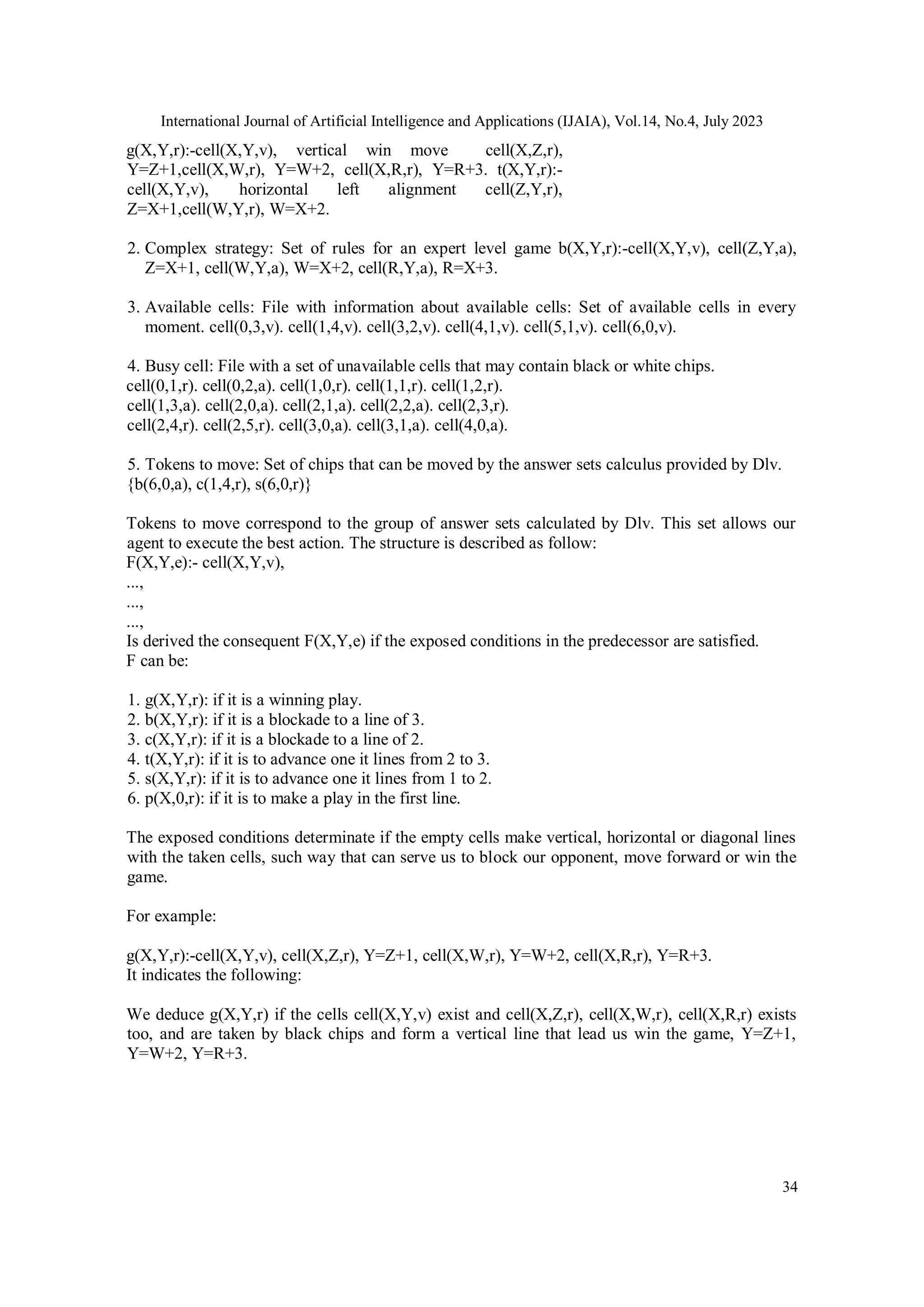 ANSWER SET PROGRAMMING (DLV – CLINGO):CONNECT 4 SOLVER | PDF