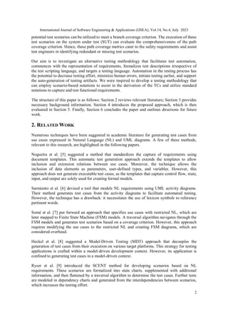 TRANSFORMING SOFTWARE REQUIREMENTS INTO TEST CASES VIA MODEL ...