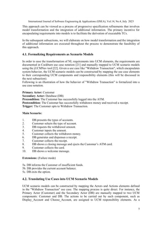 TRANSFORMING SOFTWARE REQUIREMENTS INTO TEST CASES VIA MODEL ...
