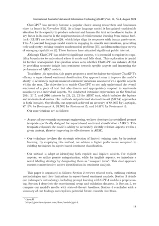 Leveraging Large Language Models for Aspect-Based Sentiment Classification Using GPT-4 | PDF