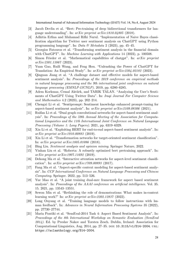 Leveraging Large Language Models for Aspect-Based Sentiment Classification Using GPT-4 | PDF