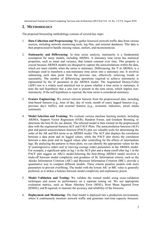 PREDICTIVE MODELLING OF NETWORK CAPACITY DEMANDS: A MACHINE LEARNING APPROACH FOR GLOBAL ...