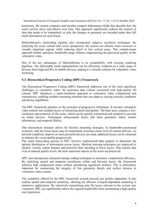 THE EVOLUTION OF VOLUMETRIC VIDEO: A SURVEY OF SMART TRANSCODING AND COMPRESSION APPROACHES ...