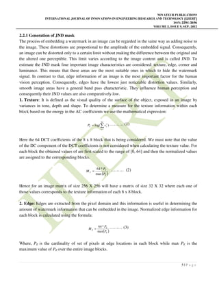 A NOVEL APPROACH FOR IMAGE WATERMARKING USING DCT AND JND TECHNIQUES | PDF