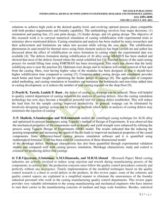 ADVANCED TECHNIQUES IN CASTING DEFECTS AND REJECTION ANALYSIS: A STUDY ...