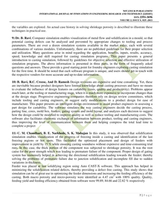 ADVANCED TECHNIQUES IN CASTING DEFECTS AND REJECTION ANALYSIS: A STUDY ...