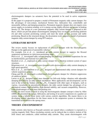 PERFORMANCE OF HYBRID ELECTROMAGNETIC DAMPER FOR VEHICLE SUSPENSION | PDF