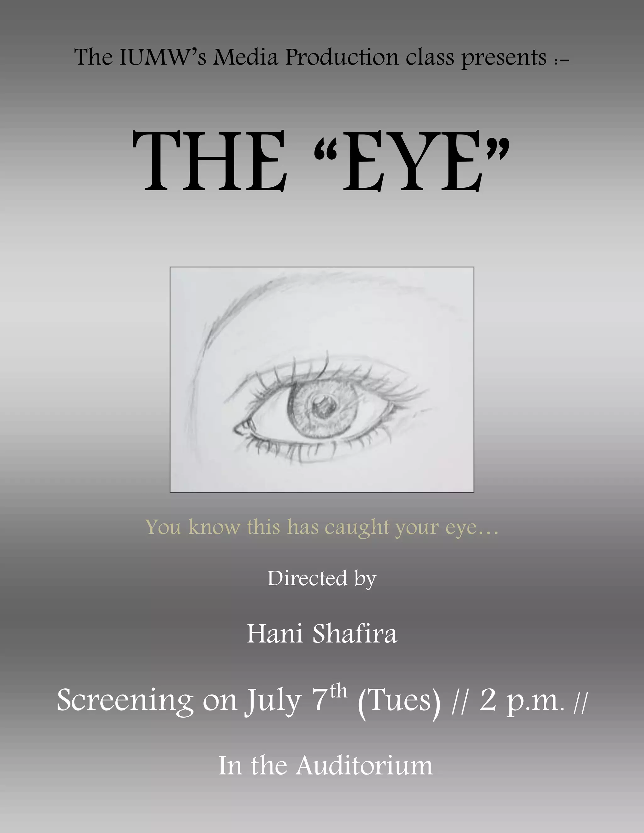 The eye poster | DOCX