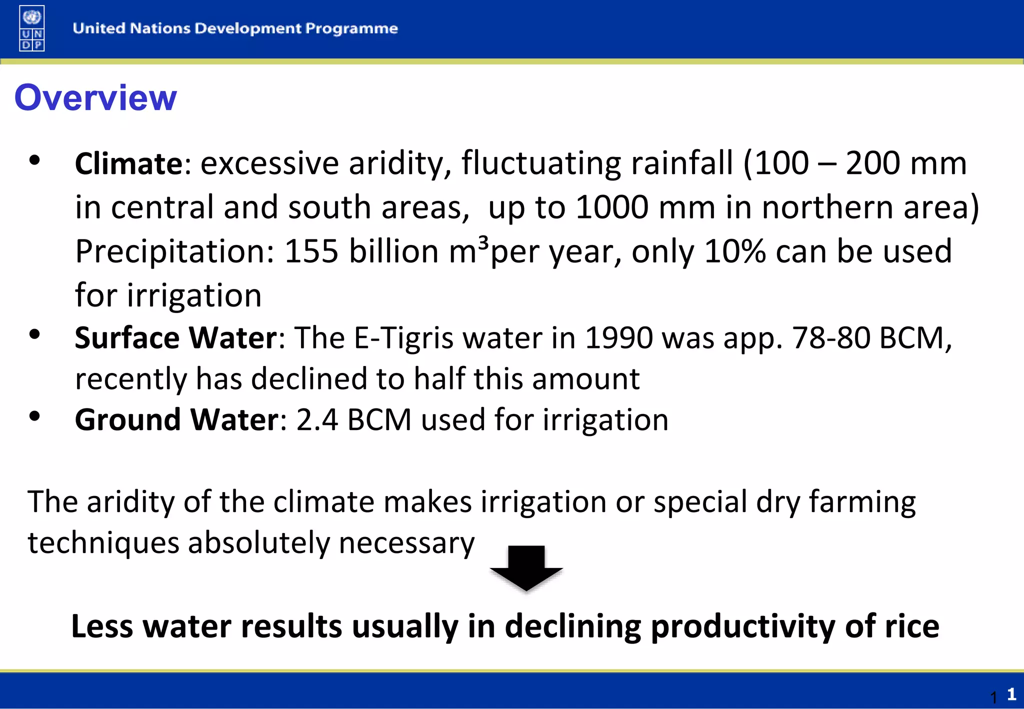 1444 - Iraq’s Strategy for Innovative Rice Irrigation and Water ...
