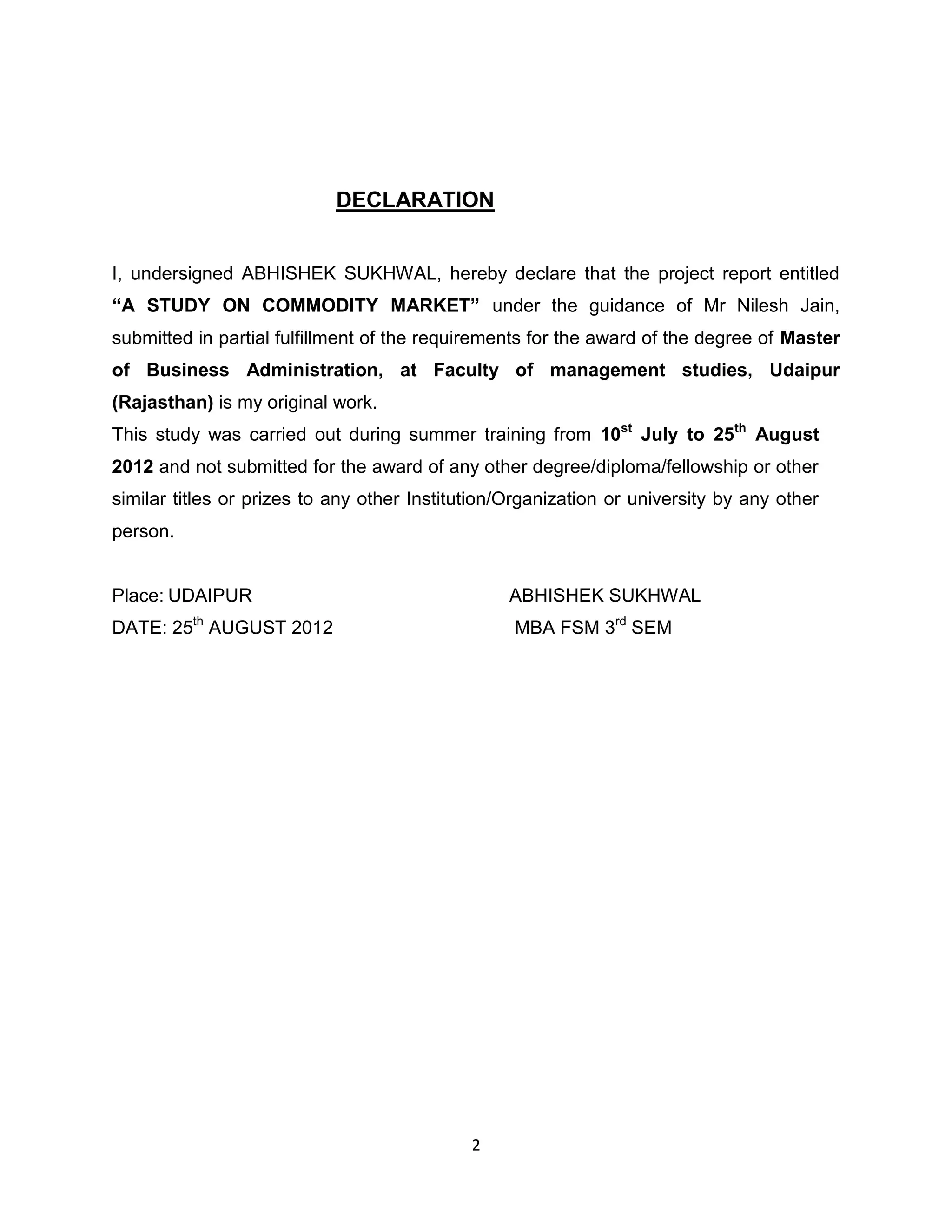 144459246 a-study-on-commodity-market | DOCX