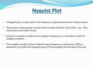 Nyquist Stability Criterion method of Control Systems | PPT