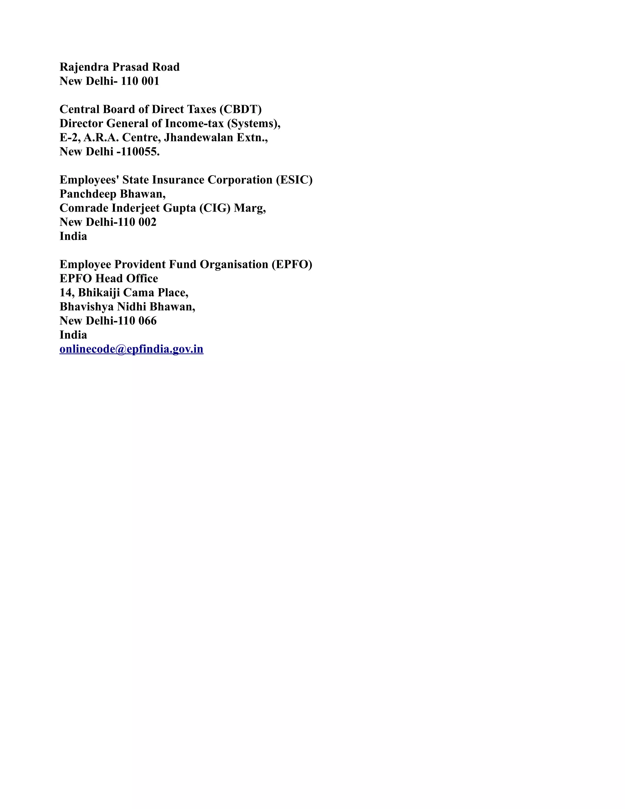 Notification on Joined Up Service NA - DIN - COI - PAN - TAN - ESIC ...