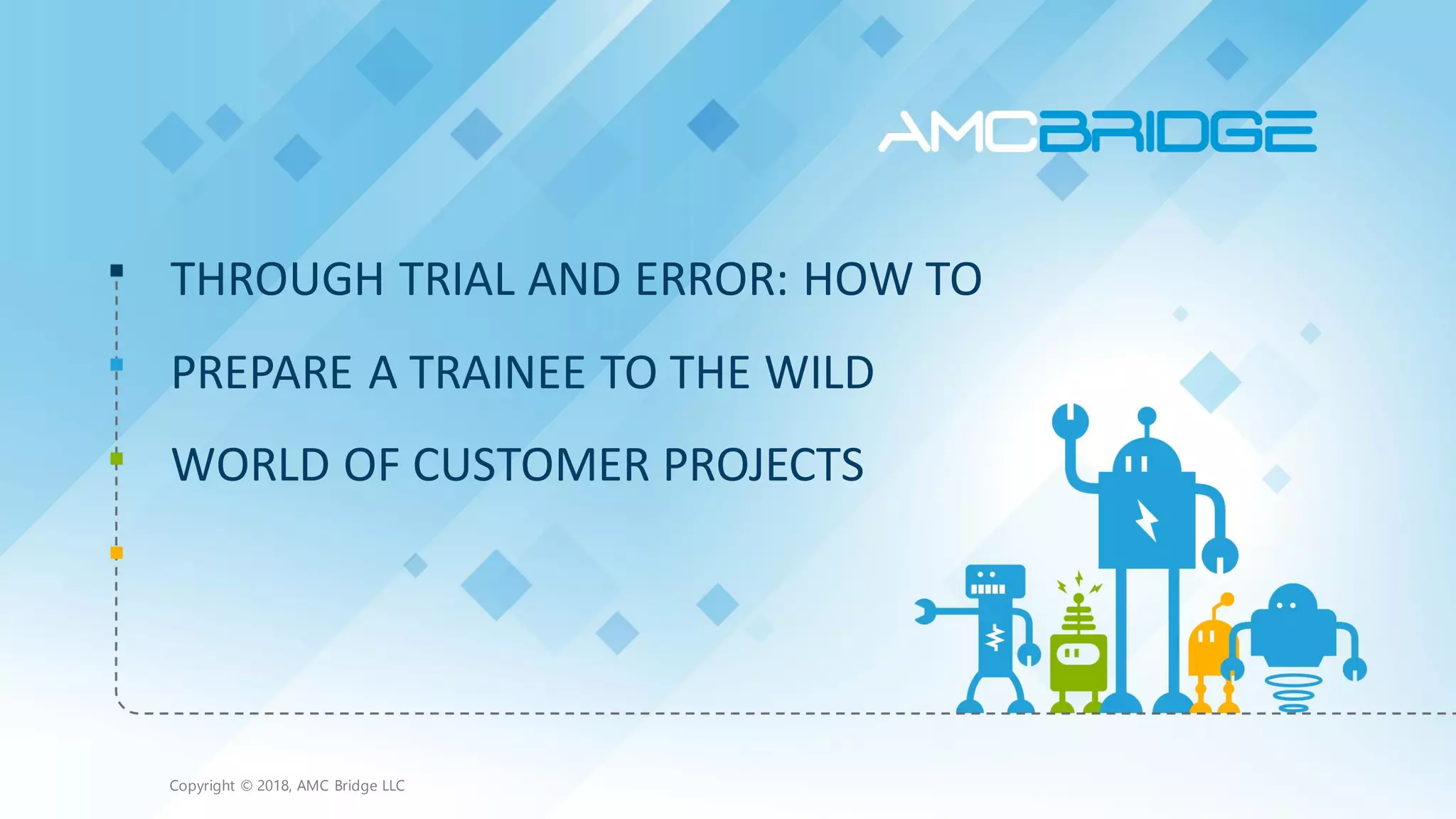 Through Trial and Error: How to Prepare a Trainee to the Wild World of ...
