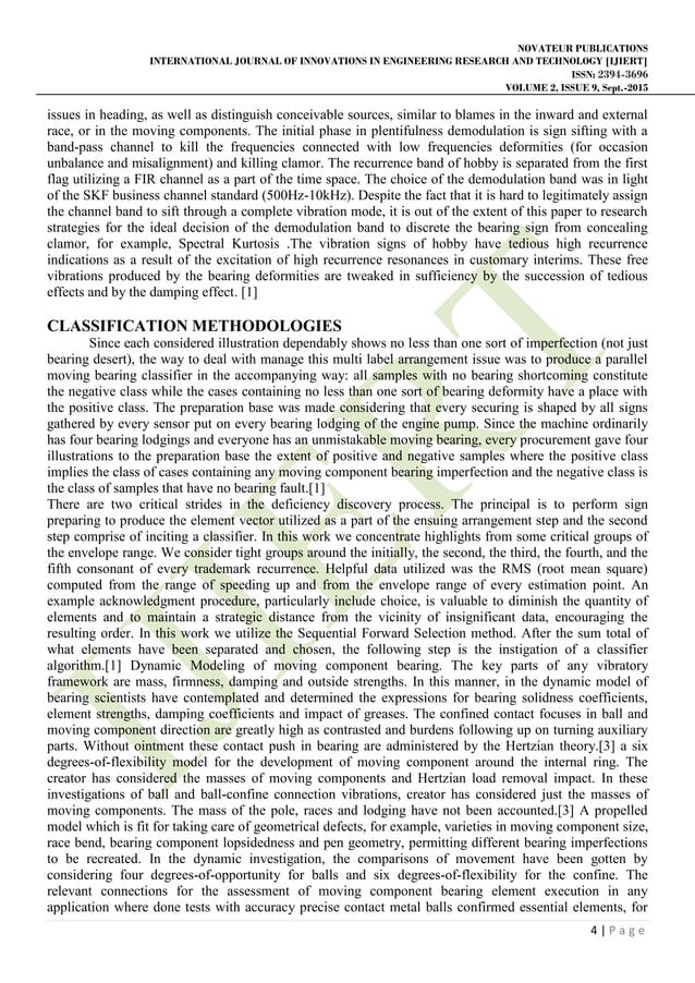 BALL BEARING ANALYSIS OF FAULT SIMULATION USING FINITE ELEMENT METHOD - A REVIEW | PDF