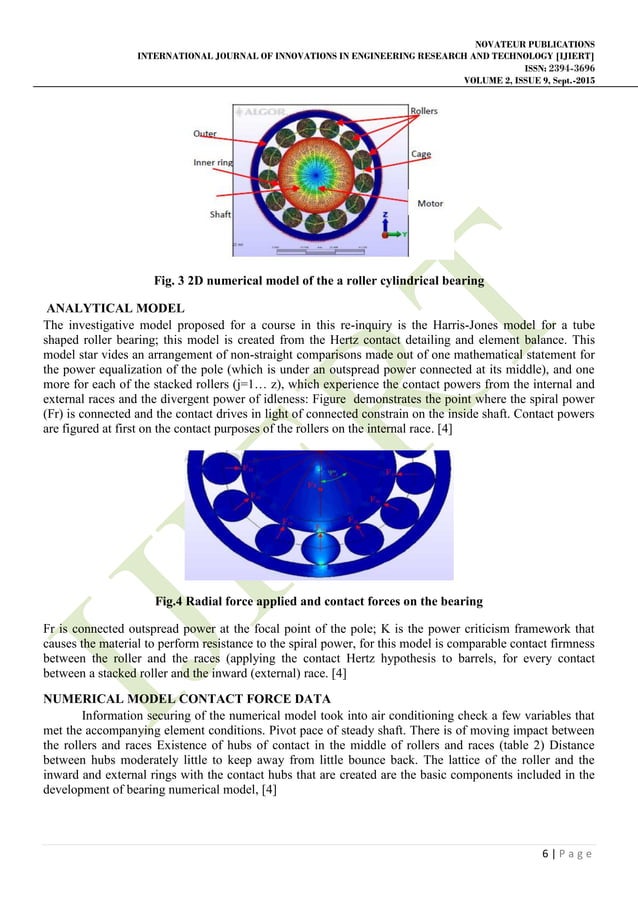 Ball Bearing Analysis Of Fault Simulation Using Finite Element Method A Review Pdf Physics