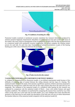 BALL BEARING ANALYSIS OF FAULT SIMULATION USING FINITE ELEMENT METHOD - A REVIEW | PDF