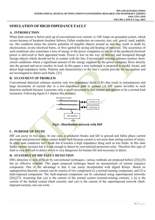 PROTECTION OF MICROGRID FROM HIGH IMPEDANCE FAULT USING DIFFERENTIAL RELAY | PDF