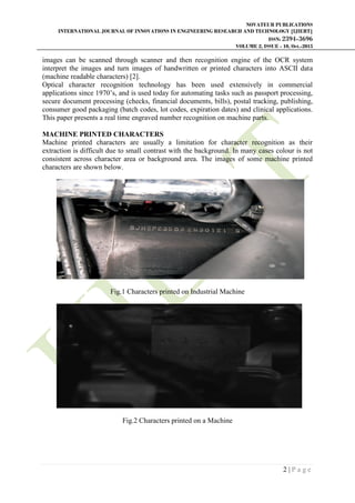 BLOB DETECTION TECHNIQUE USING IMAGE PROCESSING FOR IDENTIFICATION OF MACHINE PRINTED CHARACTERS ...