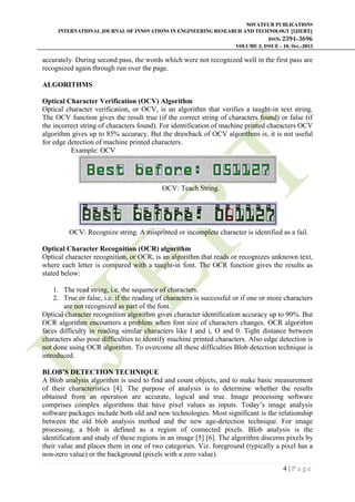 BLOB DETECTION TECHNIQUE USING IMAGE PROCESSING FOR IDENTIFICATION OF ...