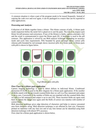 BLOB DETECTION TECHNIQUE USING IMAGE PROCESSING FOR IDENTIFICATION OF MACHINE PRINTED CHARACTERS ...