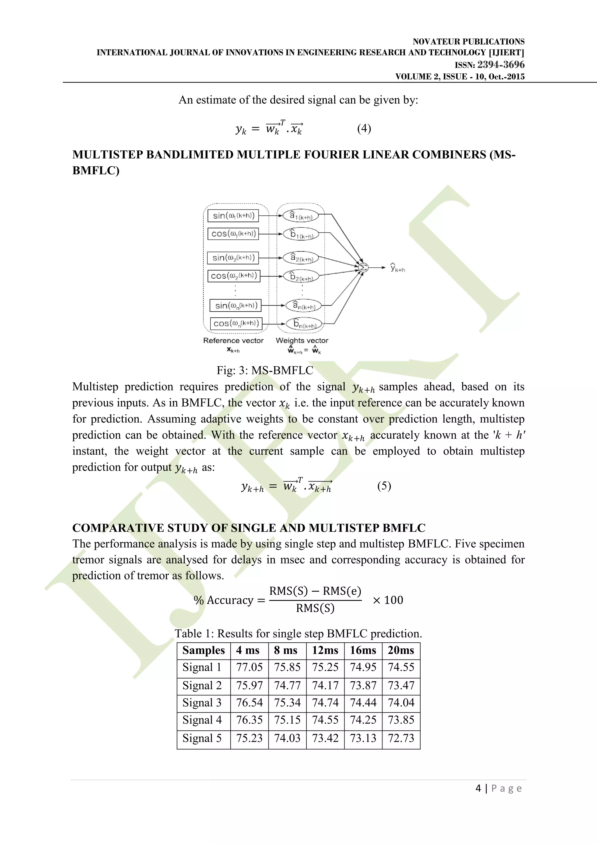 PHYSIOLOGICAL TREMOR ESTIMATION USING BANDLIMITED FOURIER LINEAR COMBINER | PDF