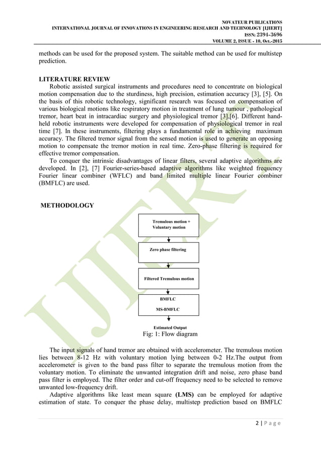 PHYSIOLOGICAL TREMOR ESTIMATION USING BANDLIMITED FOURIER LINEAR COMBINER | PDF
