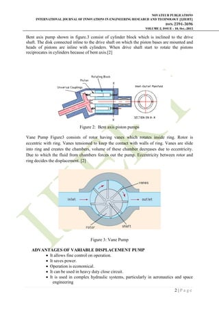 DESIGN IMPROVEMENTS OF VARIABLE DISPLACEMENT PUMPS-A REVIEW | PDF ...