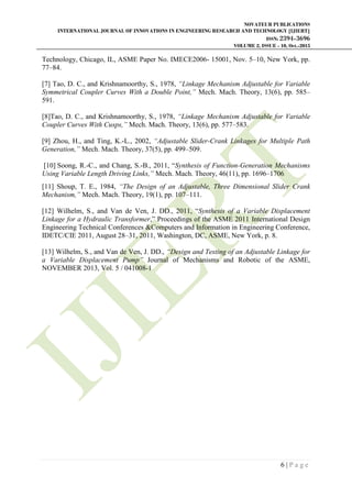 DESIGN IMPROVEMENTS OF VARIABLE DISPLACEMENT PUMPS-A REVIEW | PDF