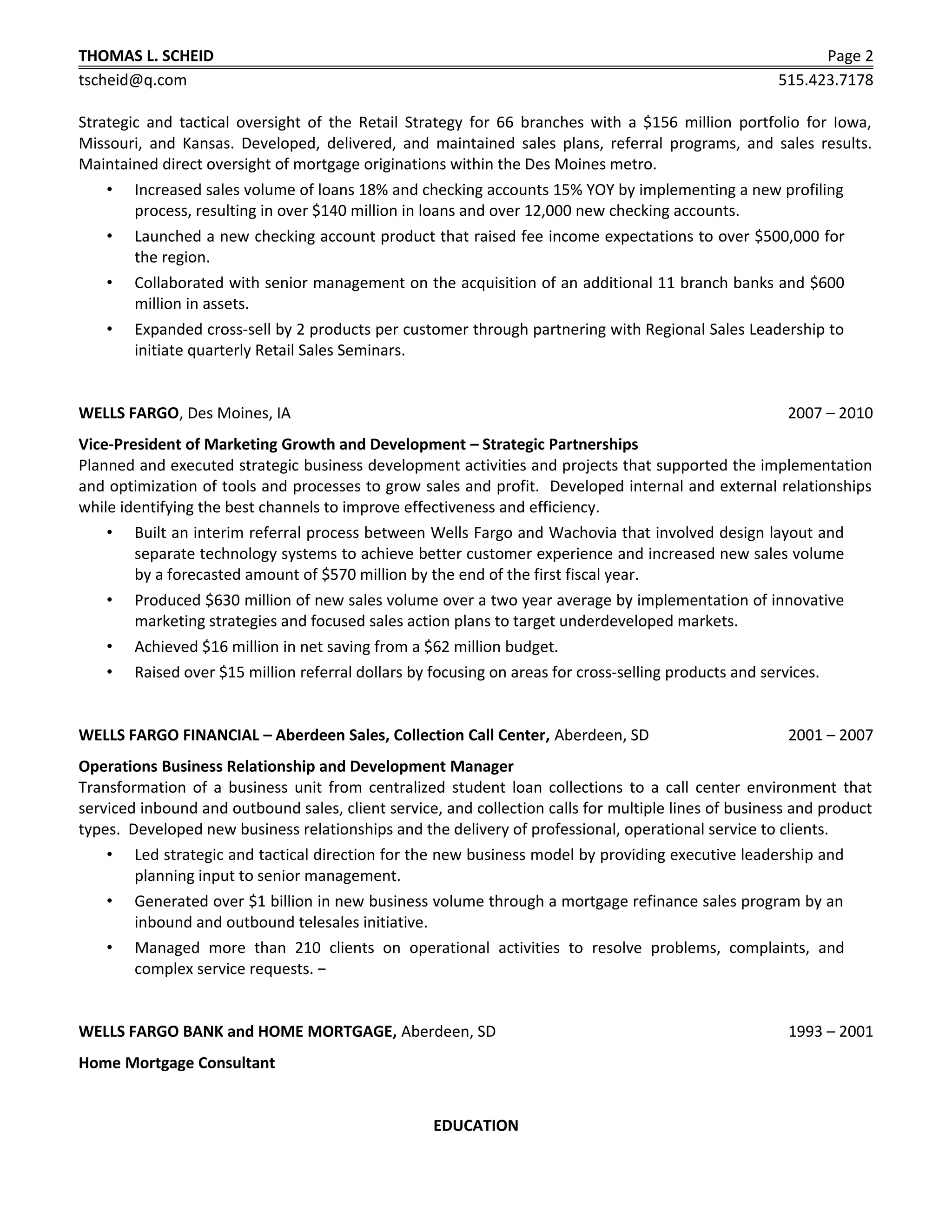 Tom Scheid Resume Sept 2015 | PDF