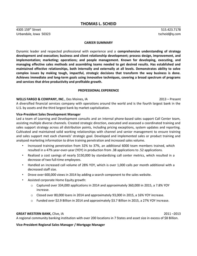 Tom Scheid Resume Sept 2015 | PDF