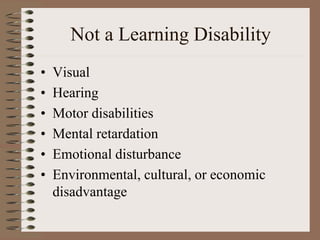 learning disability | PPTX | Brain and Nervous System Disorders ...