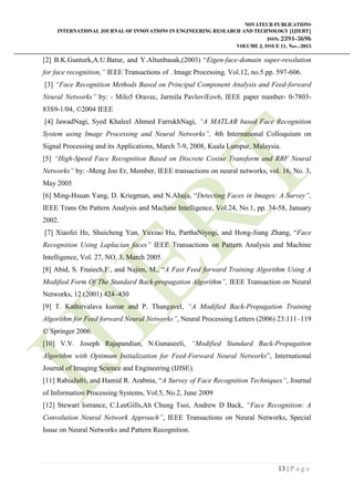 AN IMPROVED TECHNIQUE FOR HUMAN FACE RECOGNITION USING IMAGE PROCESSING | PDF