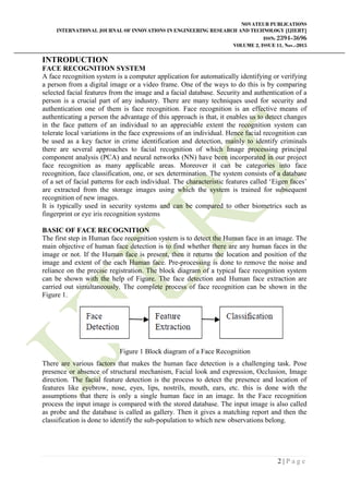 AN IMPROVED TECHNIQUE FOR HUMAN FACE RECOGNITION USING IMAGE PROCESSING | PDF