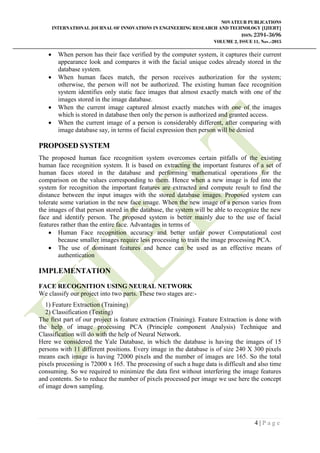 AN IMPROVED TECHNIQUE FOR HUMAN FACE RECOGNITION USING IMAGE PROCESSING | PDF