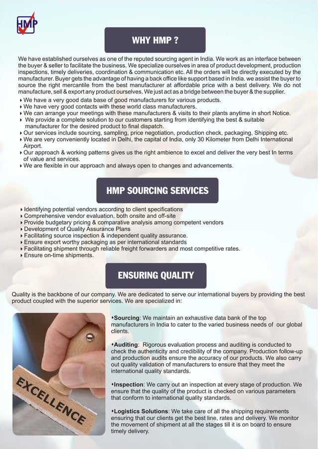 Brochure - HMP Mercantile Corporation | PDF