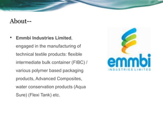 emmbi Inds. analysis | PPT