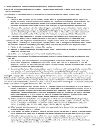 Instructions for selling your stock under SEC Rule 144 | PDF